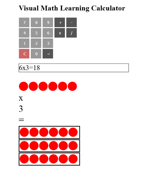 Visual Math Learning Calculator